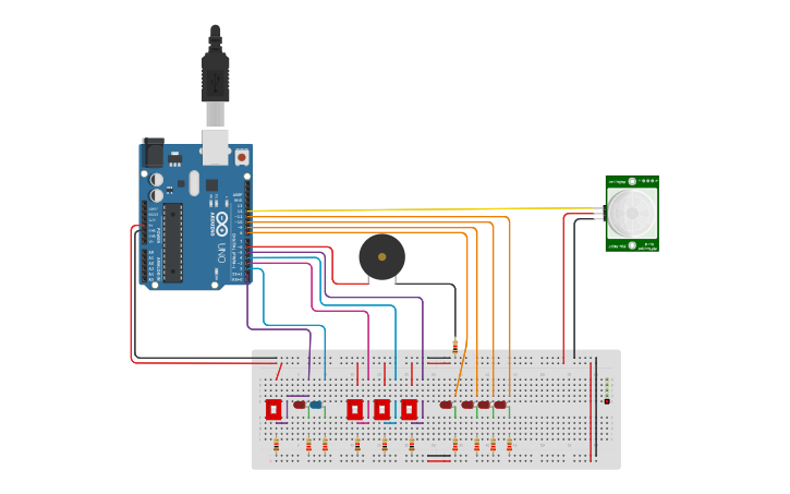 Circuit design Dylan Vinck 9F | Tinkercad