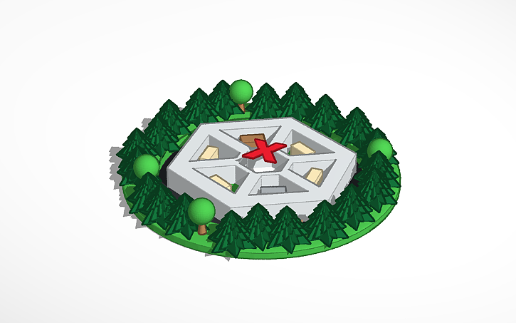 3D design TPN Grace Field Layout - Tinkercad