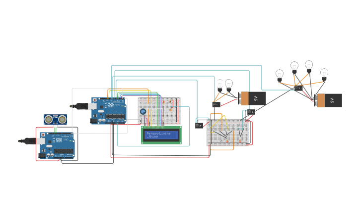 Circuit design Smart Street Lights | Tinkercad