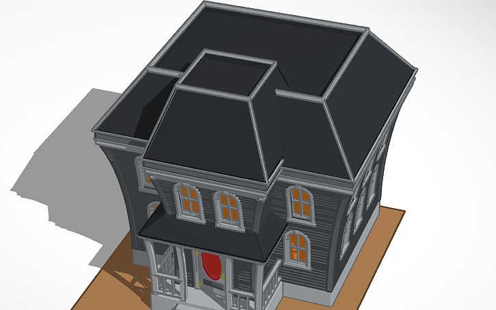 3D design Halloween House - Tinkercad