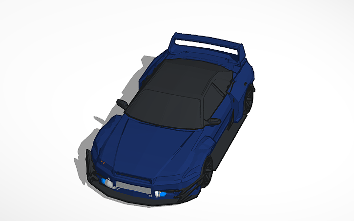 3D design Nissan GTR (R34)(need for speed) - Tinkercad