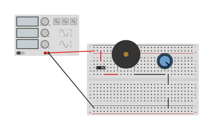 Circuit design Piezo - Tinkercad
