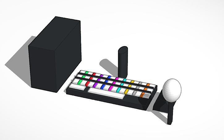 3d Design Gaming Setup Tinkercad 