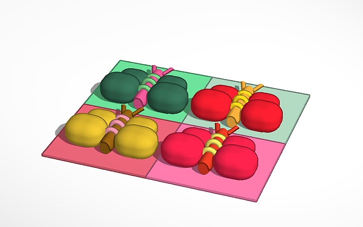 3D design butterfly pop art | Tinkercad