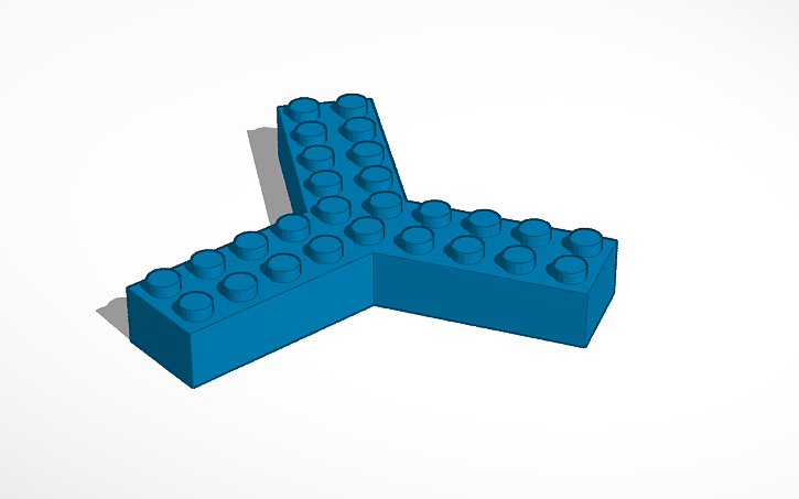 3D design Copy of Tri Lego 2x5 | Tinkercad