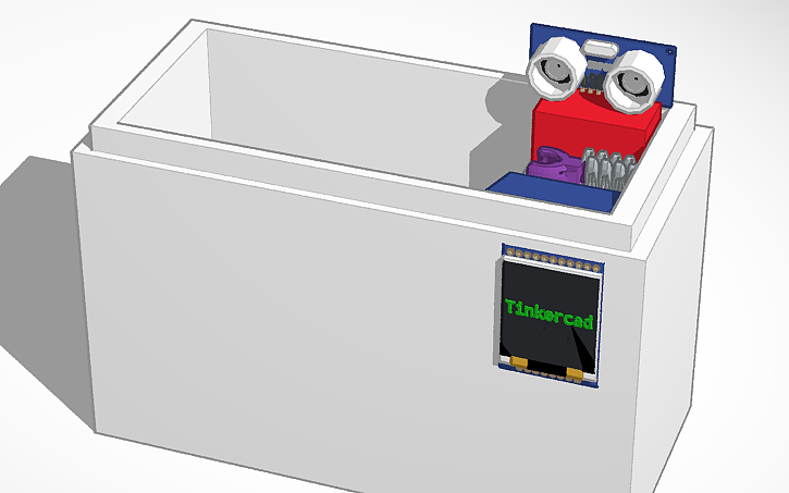 3D design Projeto Lixeira CASHBACK - Tinkercad