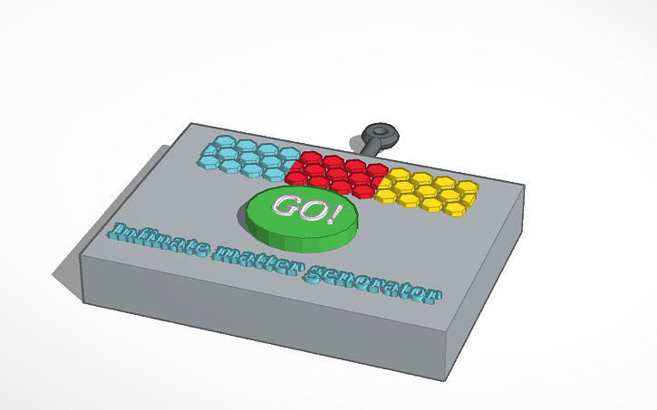 3D design Infinate matter Genorator - Tinkercad