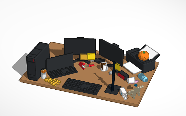 3D design Table and Coffee | Tinkercad