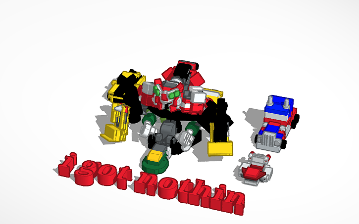 3D design im out of transformers - Tinkercad