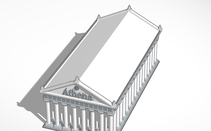 3D design Parthenon - Tinkercad