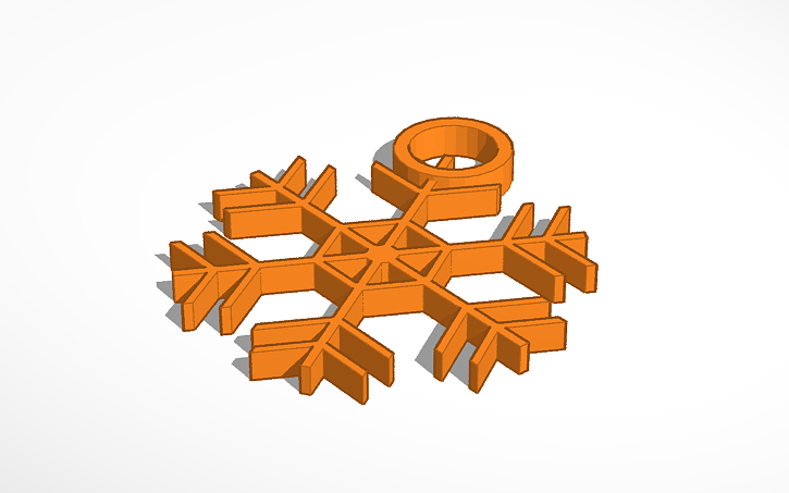 3D design Snowflake Ornament - Tinkercad