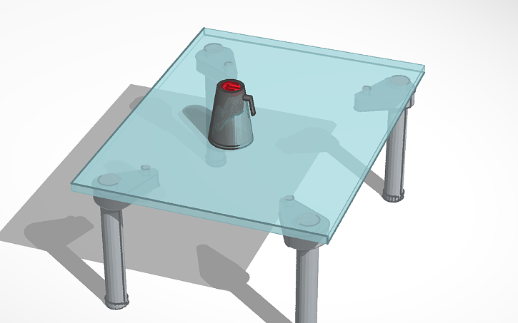3D design Kitchen desk & Water tap - Tinkercad