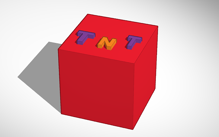 3D design TNT | Tinkercad
