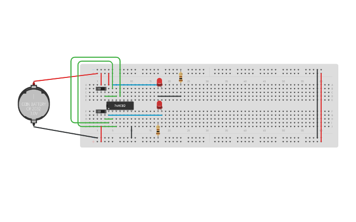 Circuit design SR latches | Tinkercad