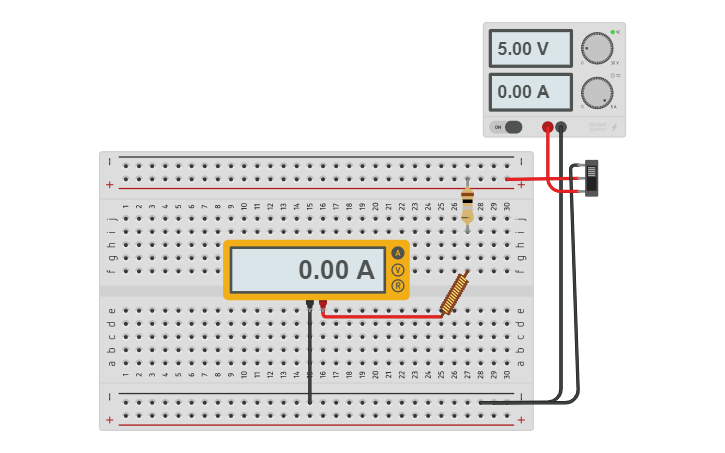 Circuit design Prática 09 - Oitavo e nono passo | Tinkercad