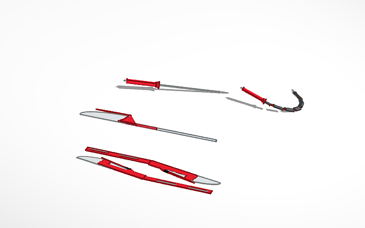 3D design Star Wars Last Jedi Elite Praetorian guard weapons - Tinkercad