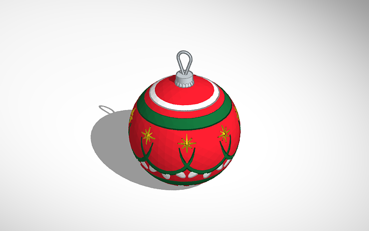 3D design Christmas Ornament - Tinkercad
