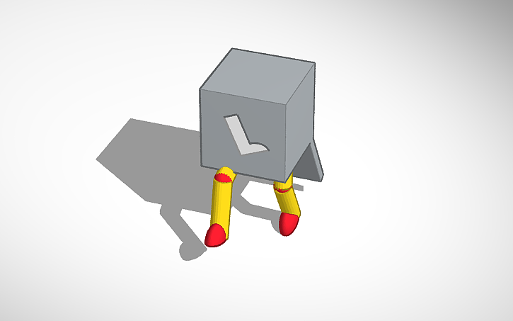 3D design legs in a box | Tinkercad