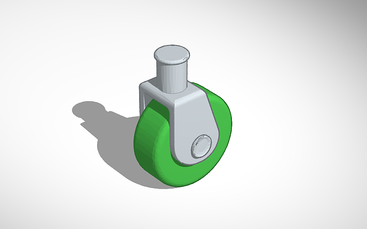3D design Single Caster - Tinkercad