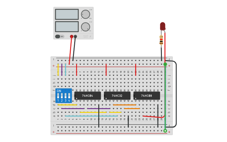 Circuit design ex3. 4 | Tinkercad