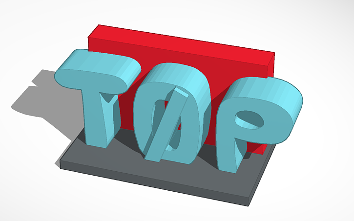3D design Sign - Tinkercad