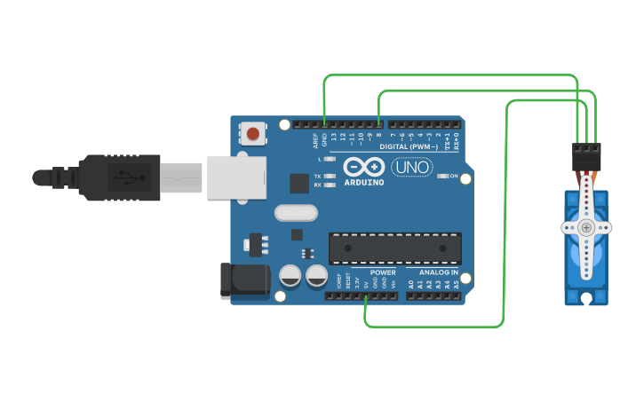 Circuit Design Projectnw31 Micro Servo Rotation Tinkercad