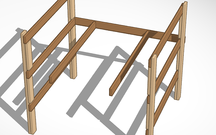 3D design Workbench Frame - Tinkercad
