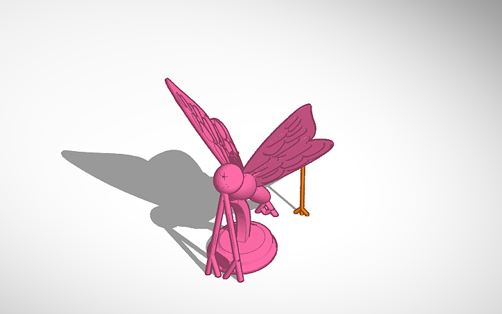 3D design Butterfly on Stand | Tinkercad