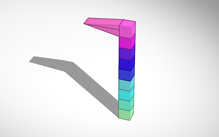 3D design Tower of Shifting Slopes (with end button) | Tinkercad