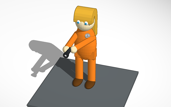 3D design SCP D-Class Model - Tinkercad