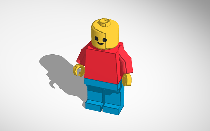 3D design Lego Minifigure!! - Tinkercad