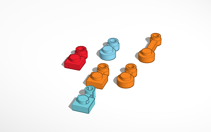 3D design Lego Support - Tinkercad
