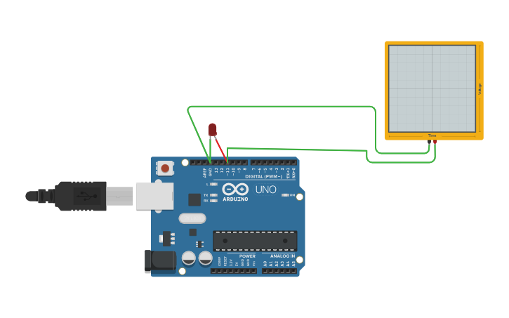 Circuit design PWM con visualizzazione oscilloscopio | Tinkercad Circuit design PWM con visualizzazione oscilloscopio | Tinkercad