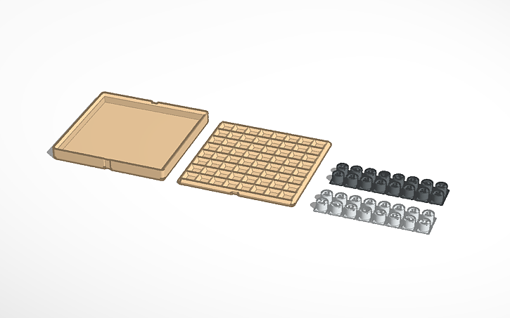3d Design Travel Chess Tinkercad