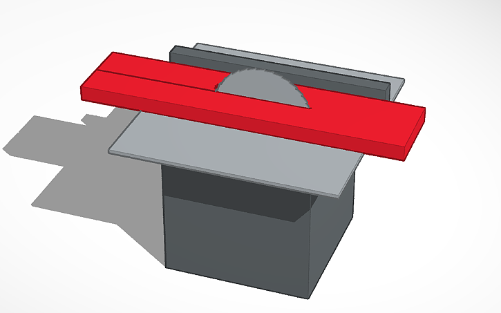 3D design table saw - Tinkercad