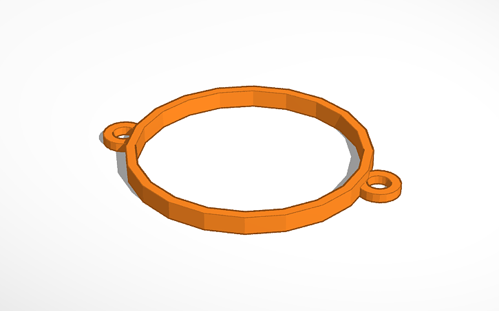 3D design 40mm Bezel - Tinkercad