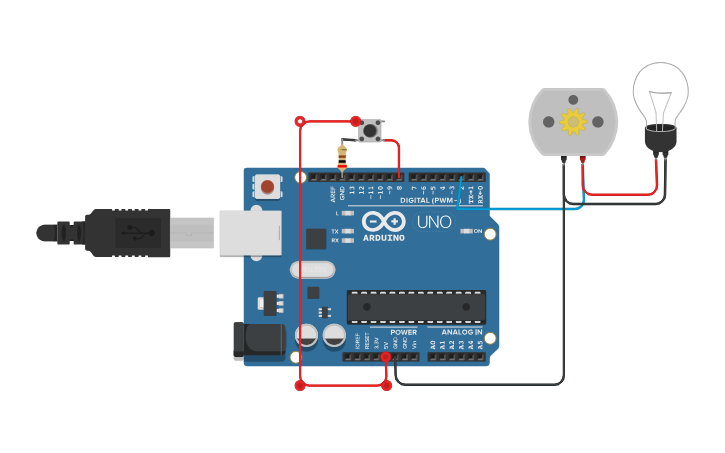Circuit Design Switch Motor Tinkercad