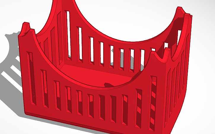 3D design Barbie Baby Bed - Tinkercad