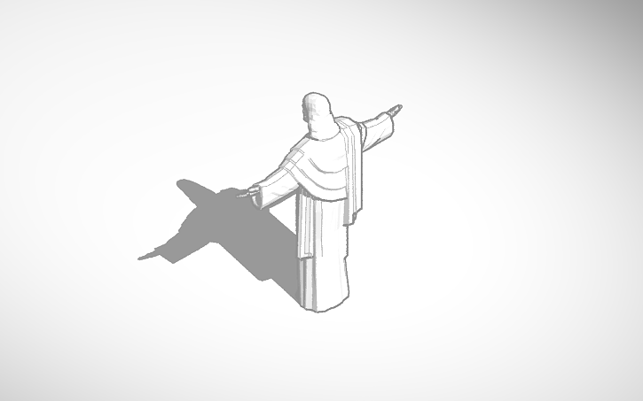3D design christ the reedemer of peace - Tinkercad