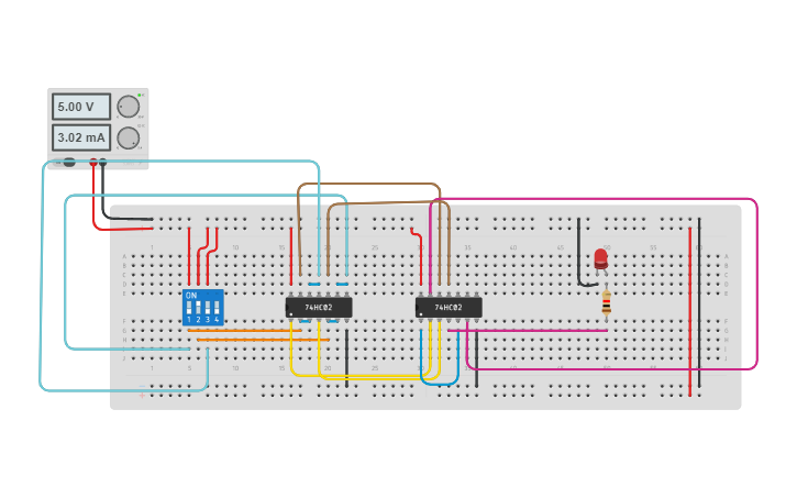 Circuit design labsheet 2 problem 5 | Tinkercad