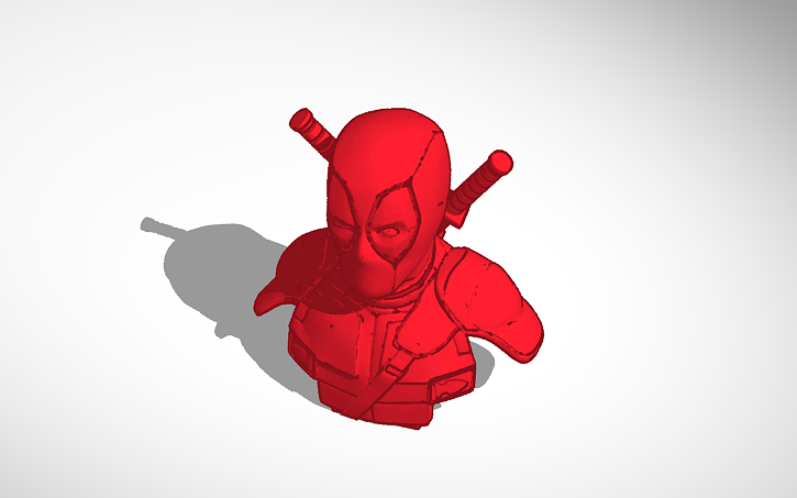 3D design Deadpool - Tinkercad