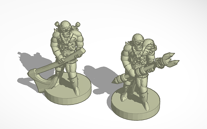 3D design d&d orcs - Tinkercad