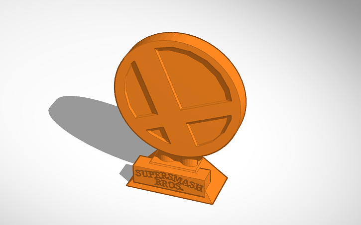 3D design Smash bros custom trophy (low Quality) | Tinkercad