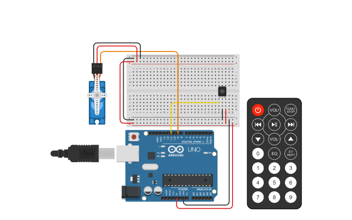 Circuit Design Ir Remote Servo 02 Tinkercad