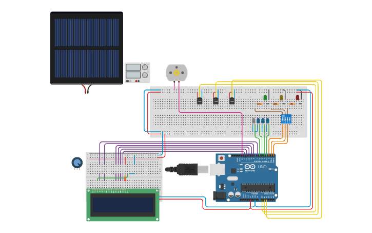 Circuit design Projeto PPI 4º Semestre - Tinkercad