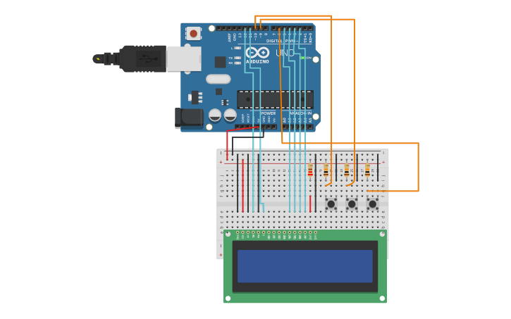 Circuit design DESAFIO 3 | Tinkercad