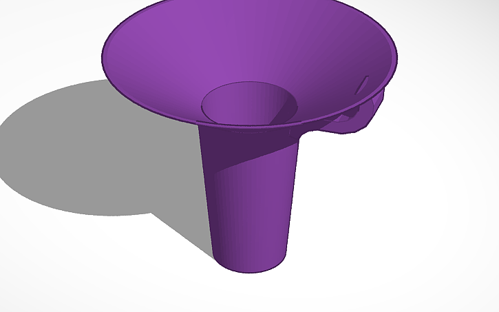 3D design funnel - Tinkercad