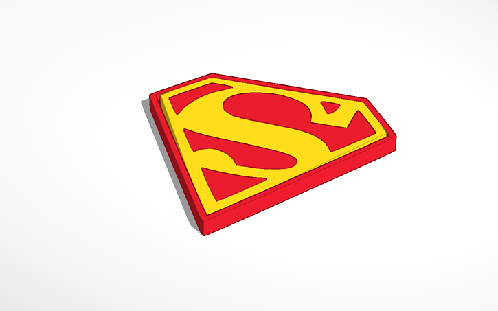 3D design Superman - Tinkercad