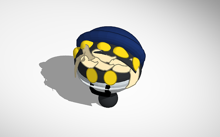 3D design Murder Drones N's head revamped - Tinkercad