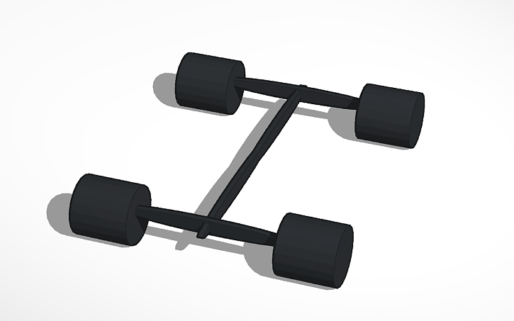 3D design Car Chassis - Tinkercad